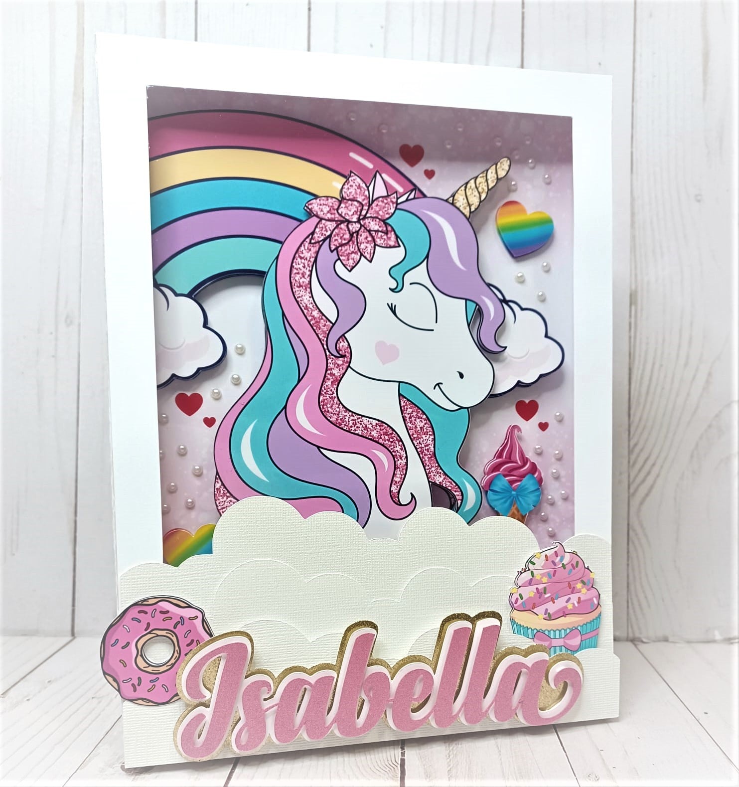3D Frame / Shadow Box- Unicorn – Shirlley's Creations